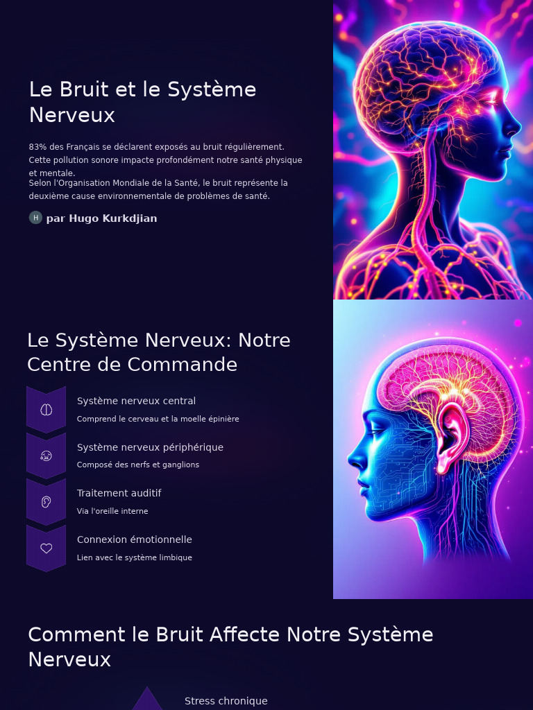 Le Bruit Et Le Systeme Nerveux | PDF | Système nerveux | Bruit