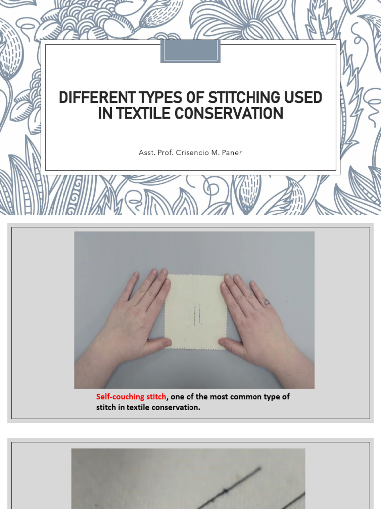 CRISENCIO M. PANER - Different Types of Stitching Used in Textile ...