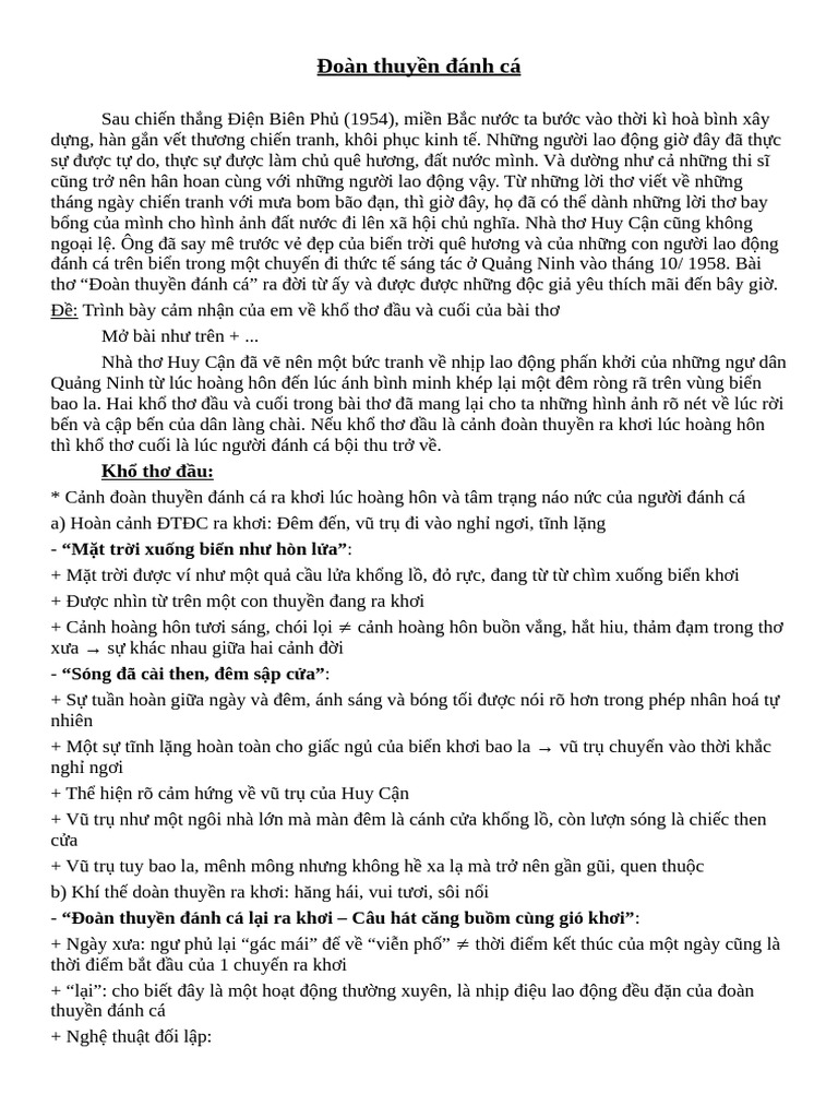 Doan Thuyen Danh CA | PDF