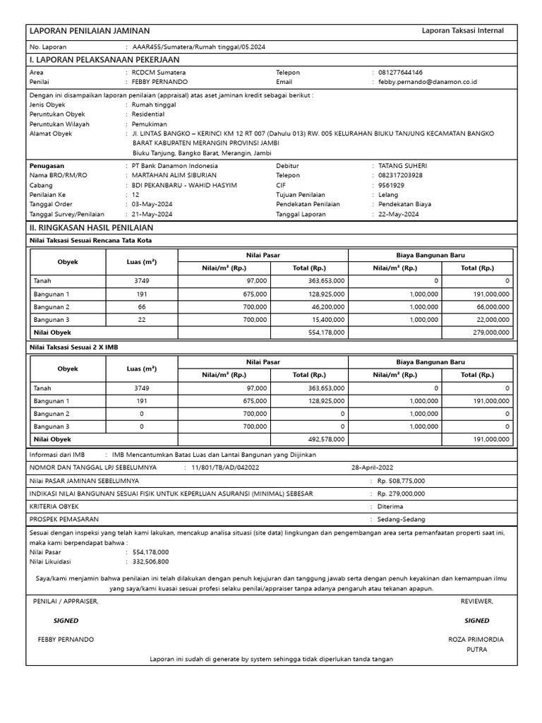 31..9561929-Collateral Support-Laporan Survey Dan Atau Appraisal-G01 ...