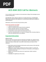 ADLM 2026 Poster Abstract Submission Guide | PDF | Abstract (Summary ...