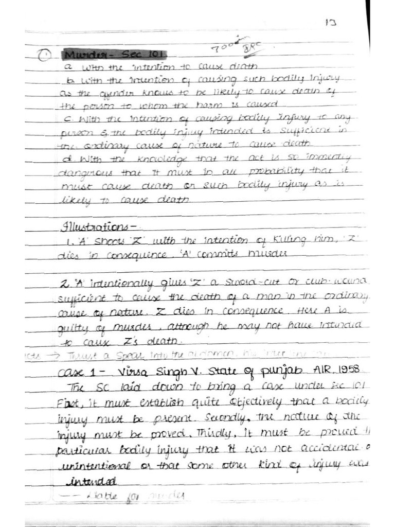 BNS Written Notes | PDF