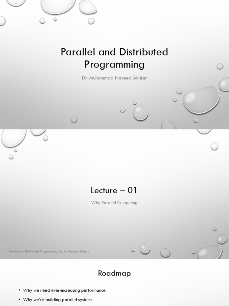 01 (Why Parallel Computing) | PDF | Parallel Computing | Central Processing Unit
