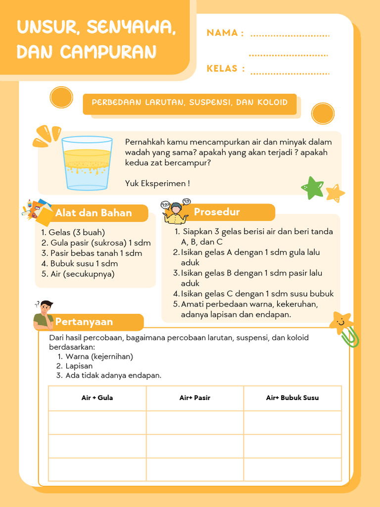 LKPD Ipa Kelas 8 SMP Larutan | PDF