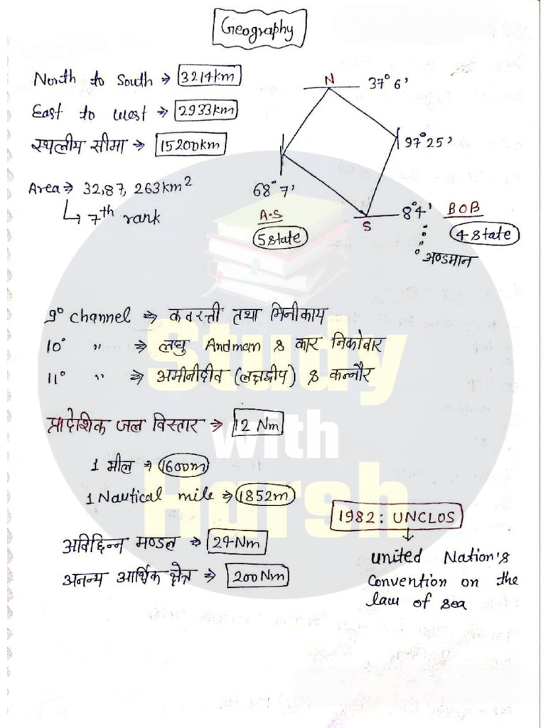 Geography Handwriting Notes | PDF