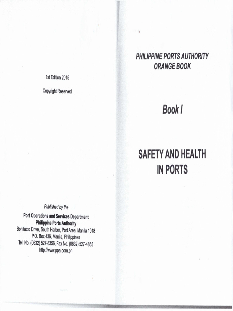 Book I Safety and Health in Ports | PDF