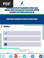 Tata Cara Pendafataran IP CPPOB Melalui E-Sertifikasi | PDF