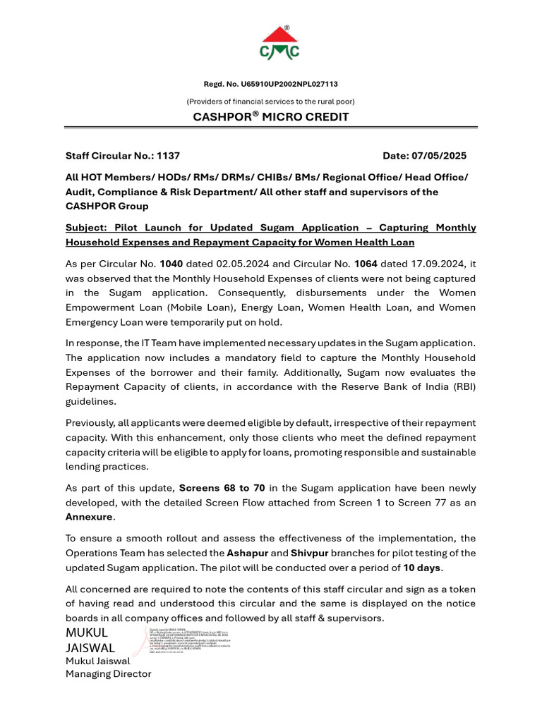 Staff Circular 1137 | PDF