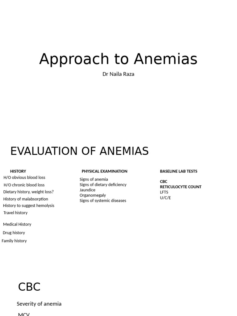 Med Res Approach To Anemias24 | PDF | Anemia | Vertebrates