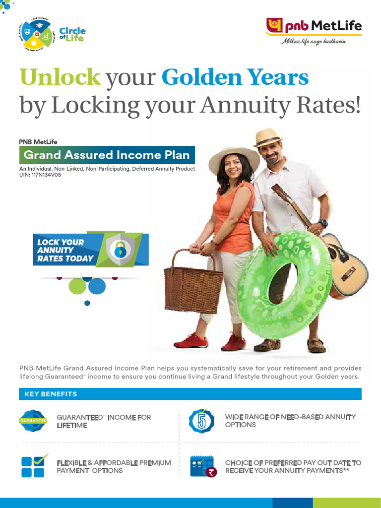 PNB MetLife Grand Assured Income Plan | PDF | Insurance | Life Annuity