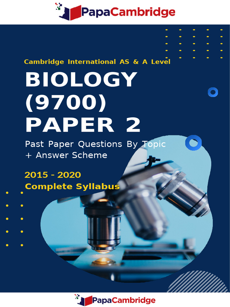 Biology 9700 Paper 2 - Cell Structure | PDF