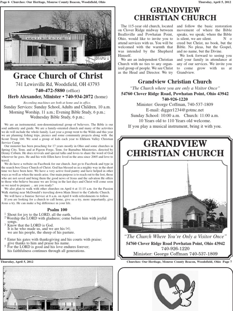 Church Guide (Pgs. 6-10) | PDF | Churches Of Christ | Jesus