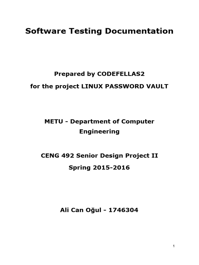 Software Testing Documentation Pdf User Computing Software Testing 5200