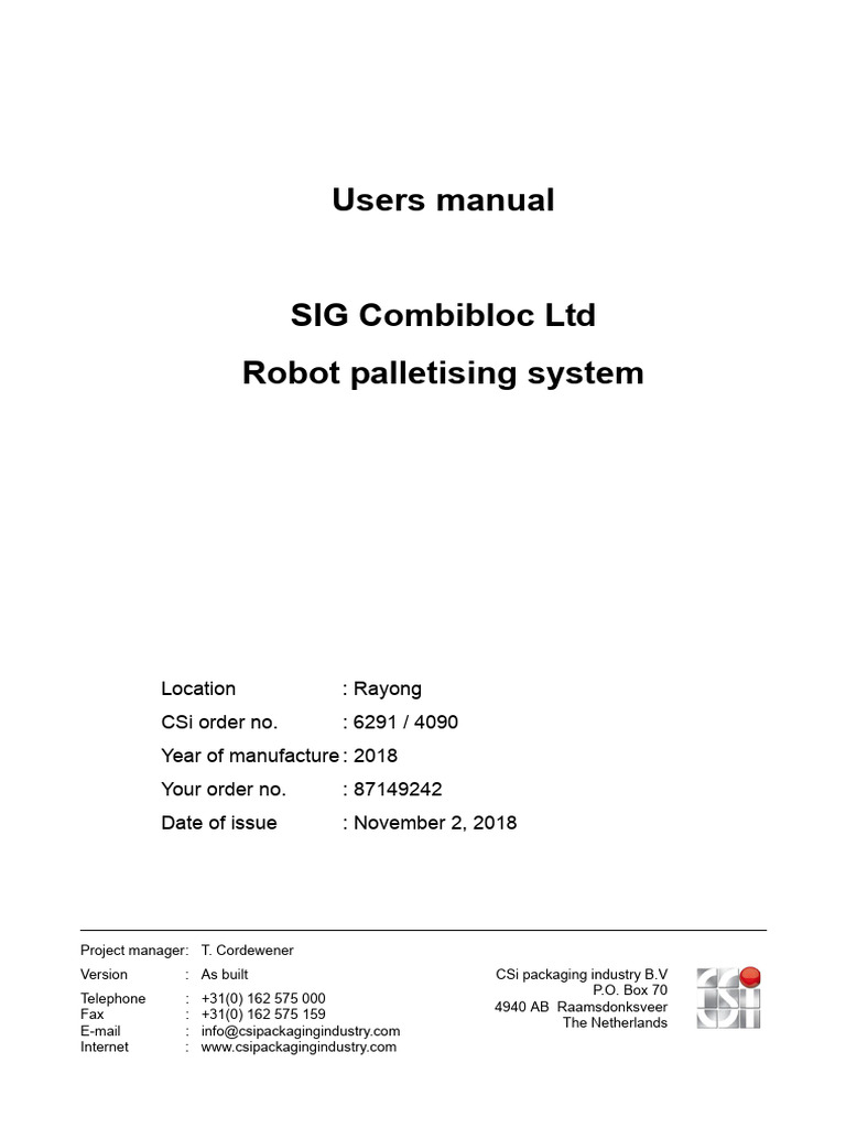 ABB Robot 4090 Manual As Built | PDF | Mechanical Engineering ...
