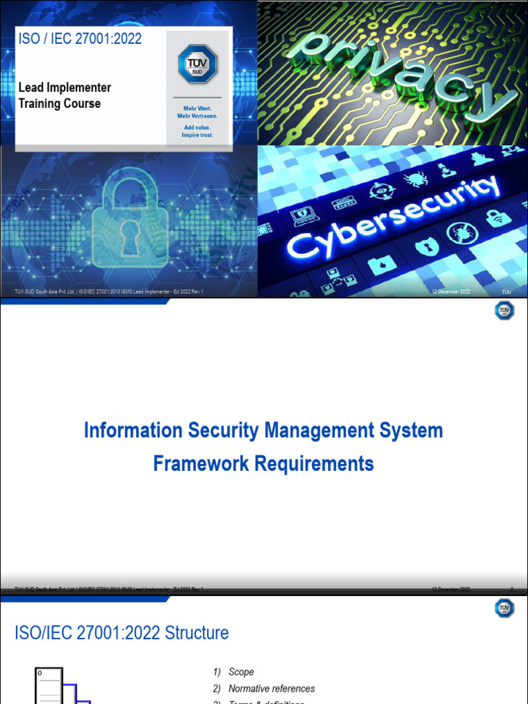 Ecpd - PPT 02 - Iso 27001 - 2022 Isms Li 5d Session 2 | PDF | Information Security | Policy