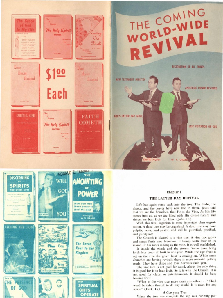 The Coming World-Wide Revival by W. V. Grant, SR - David Nunn | PDF ...