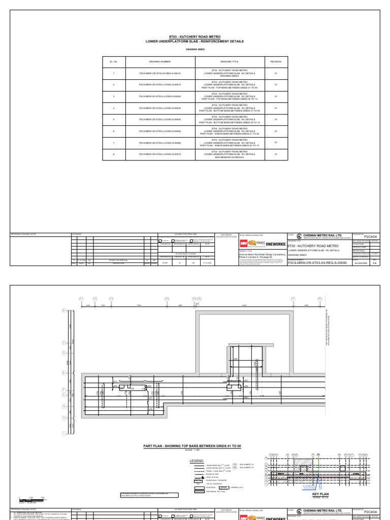 05 - Lower Underplatform Slab - Reinforcement Details | PDF | Structural Engineering | Building ...