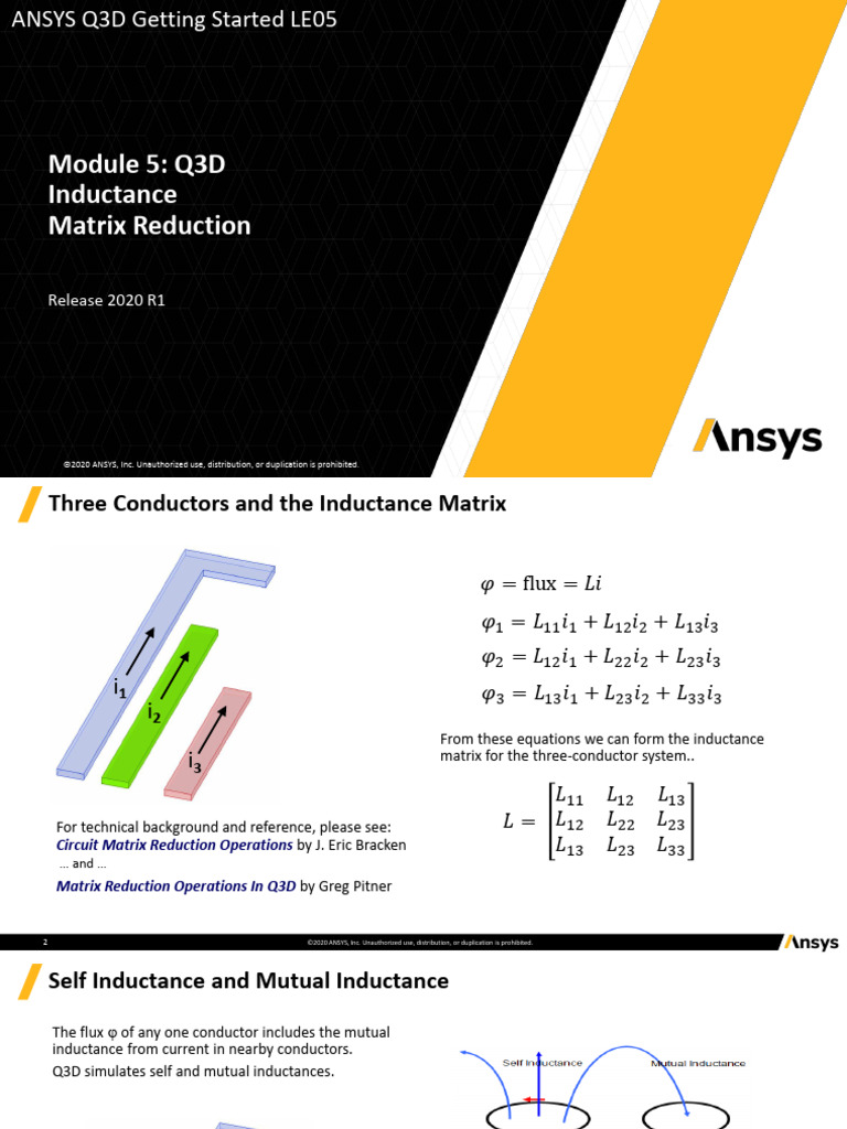 q3d Gs 2020r1 en Le05 Ind Matrix | PDF | Inductance | Matrix (Mathematics)