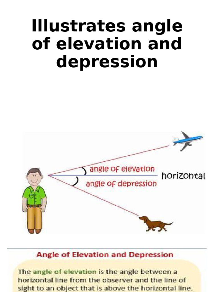 Understanding Angles of Elevation & Depression | PDF