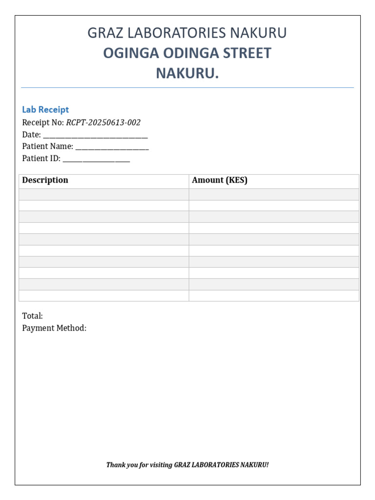 GRAZ Laboratories Receipt FINAL | PDF