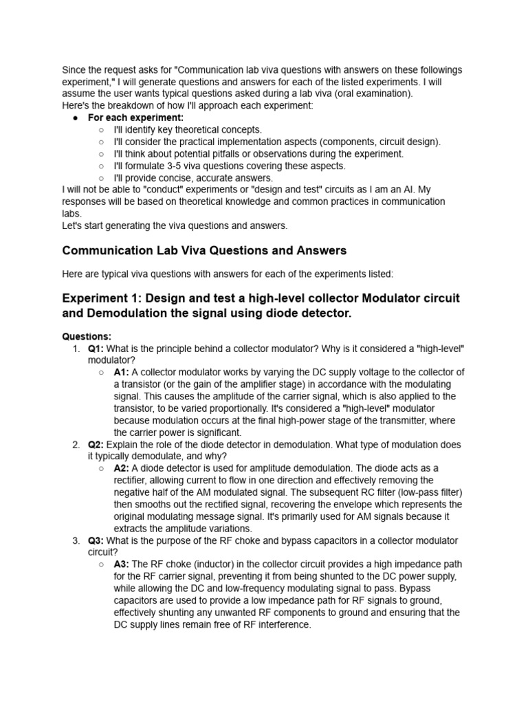 Experiments (Experiments To Be Conducted Using Har... | PDF | Frequency ...