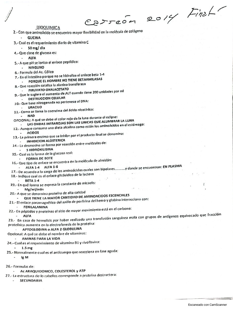 Final de Bioqui Carreon | PDF