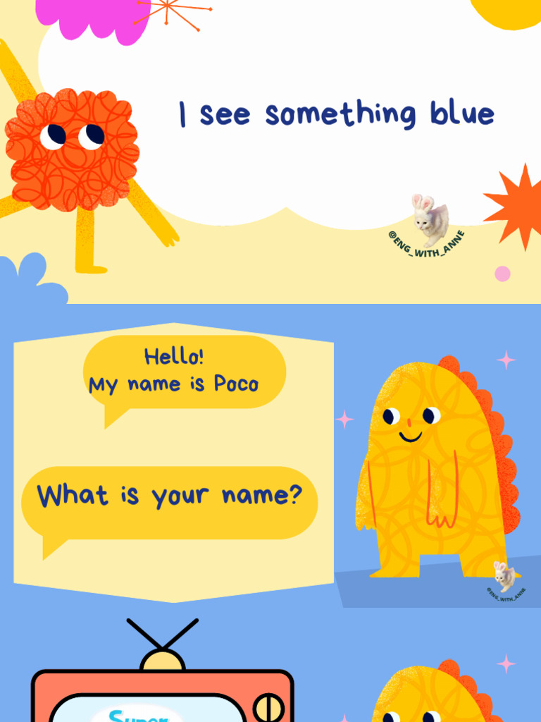 I See Something Blue (Eng - With - Anne) | PDF | Color | Visual Perception