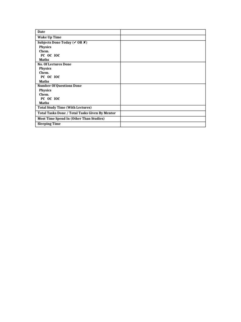 FINAL Tracking Table First Column Structured | PDF