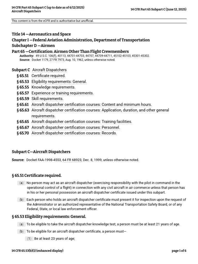 Aircraft Dispatcher Certification Guide | PDF | Dispatcher | Aviation ...