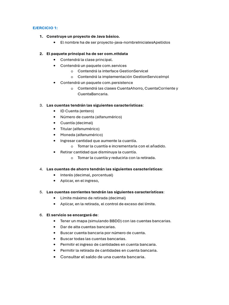 EjerciciosJavaBásico1 2 | PDF | Java (lenguaje de programación ...