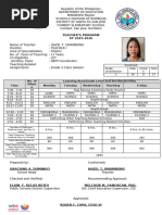 Individual Class Program SY 2024 2025 - Revised | PDF