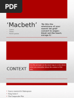 Macbeth Context for GCSE Students | PDF | Macbeth | Witchcraft