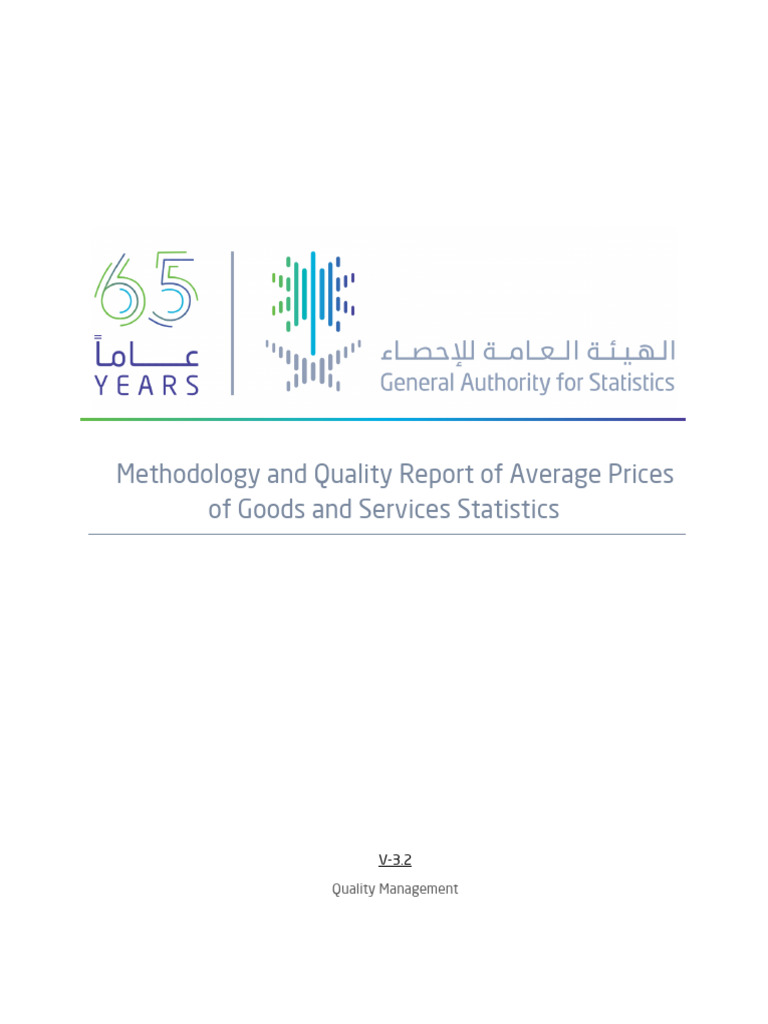 Methodology and Quality Report of Average Prices of Goods and Services ...