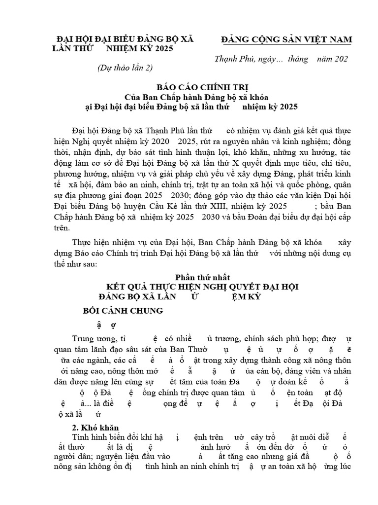 Bao Cao Chinh Tri Tai DH Dang 638657872568257083 | PDF