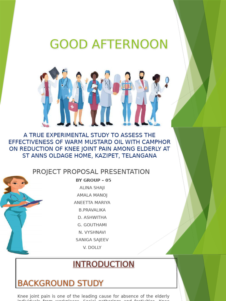 Proposal Day PPT Alina Msn2 Group | PDF | Osteoarthritis | Joint
