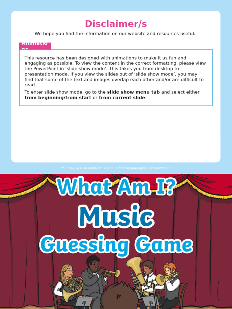 T PZ 1679568713 Music Guessing Game What Am I Powerpoint Ver 2 | PDF ...