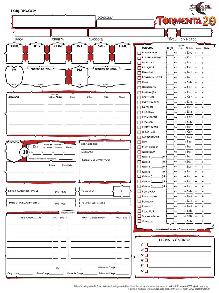 Ficha Feiticeiro Draconico | PDF