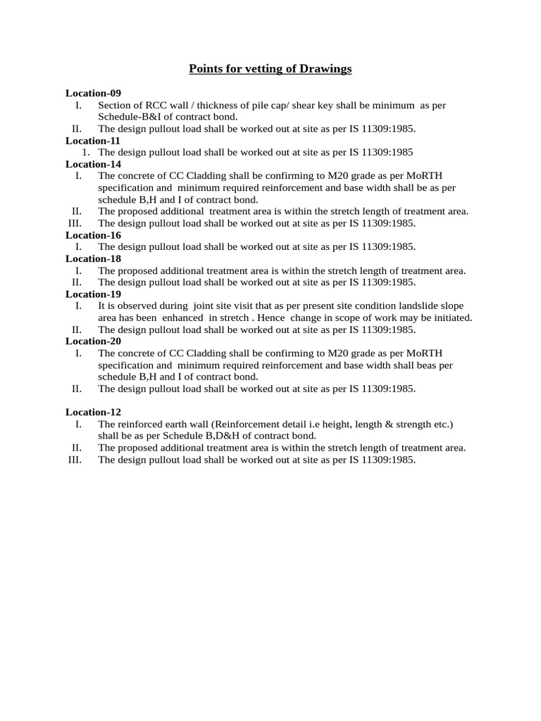 Vetting Guidelines for Construction Drawings | PDF