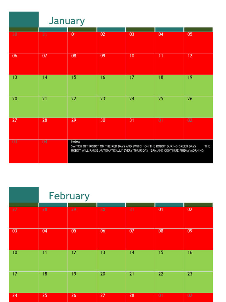 2025 Scalper Robot Schedule | PDF