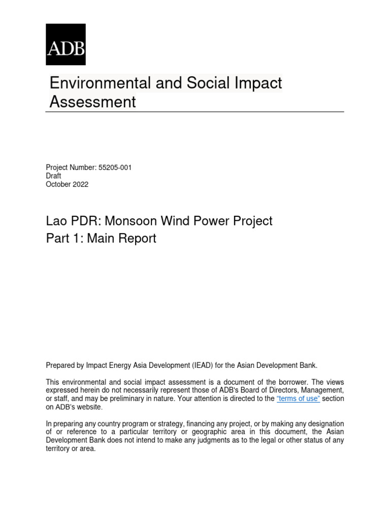 001 Esia en - 21 | PDF | Environmental Impact Assessment
