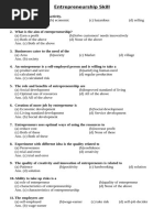 S3 Entrepreneurship Exam 2025 | PDF | Entrepreneurship | Goods