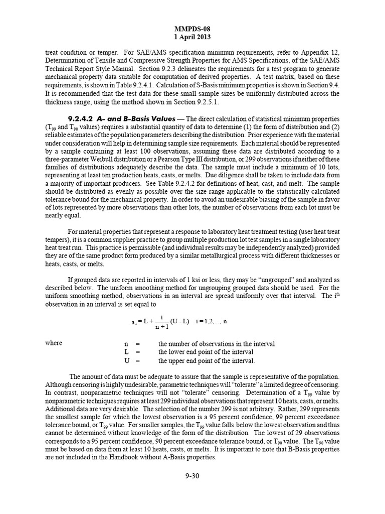 MMPDS-08 Data Requirements Overview | PDF | Strength Of Materials ...