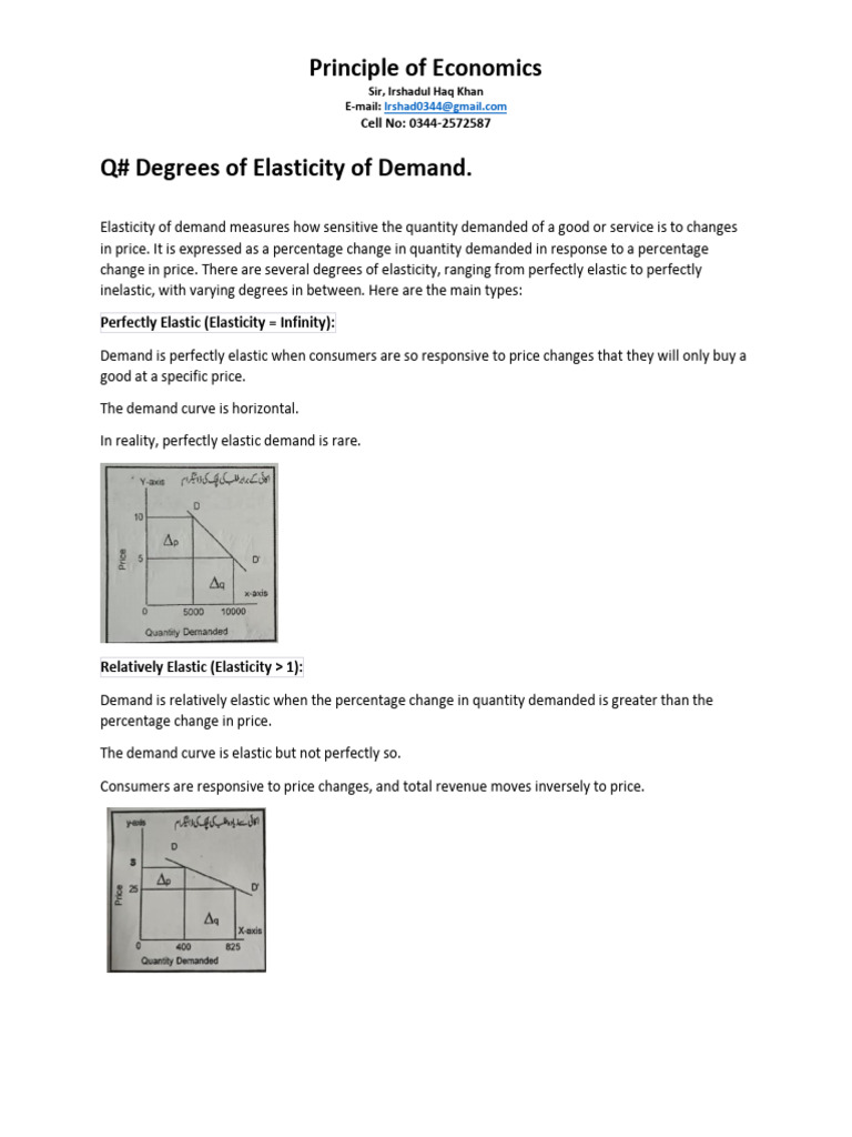 Understanding Demand Elasticity Types | PDF | Elasticity (Economics ...