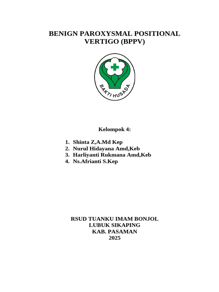 BPPV Kel.3 | PDF