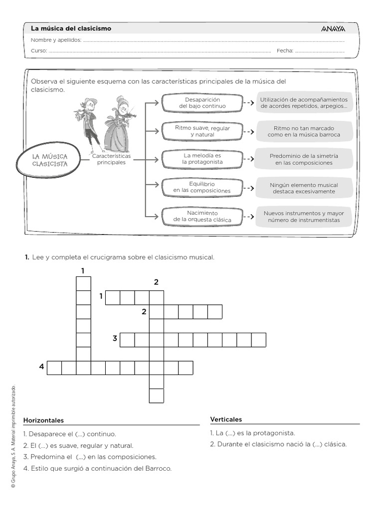 Clasicismo 2ESO | PDF | Periodo Clásico (Música) | Composiciones Musicales