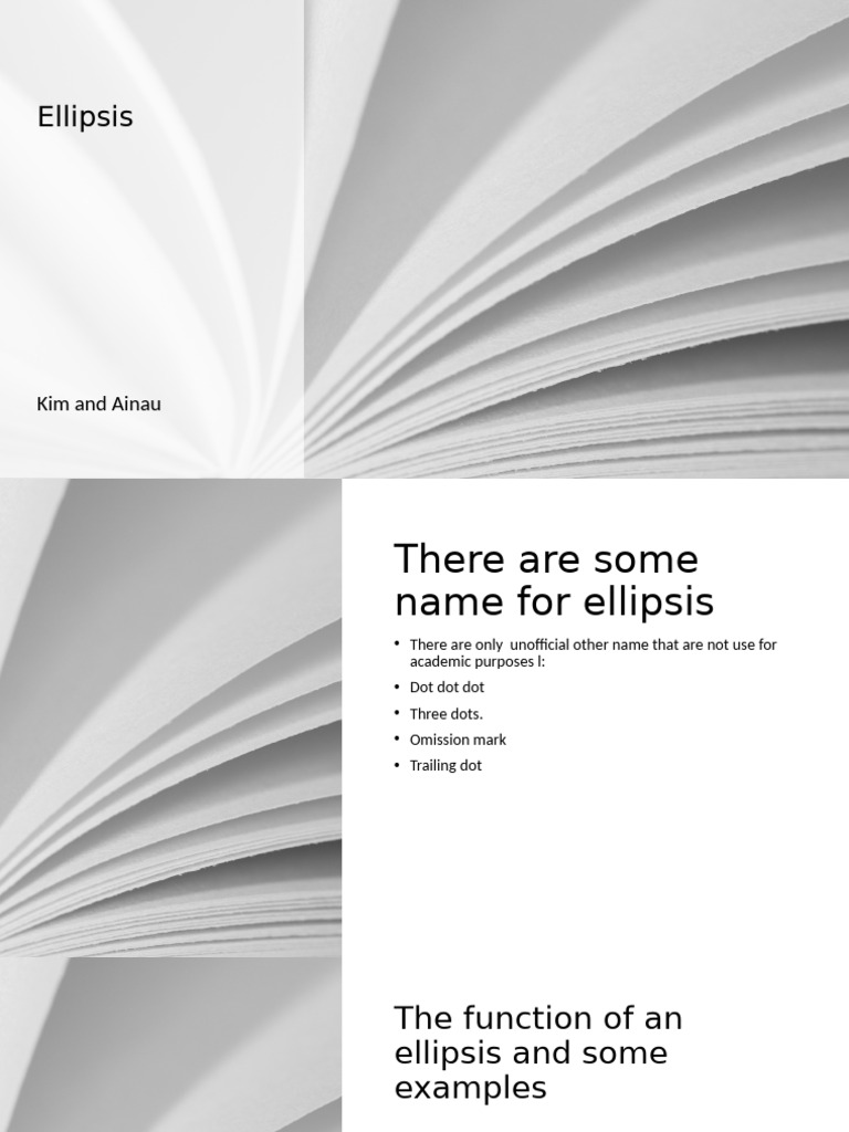 Understanding Ellipsis: Usage & Mistakes | PDF