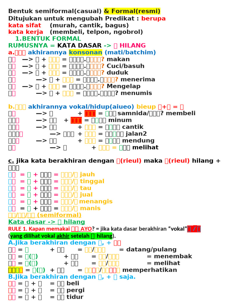 Bentuk Formal & Semi Formal | PDF