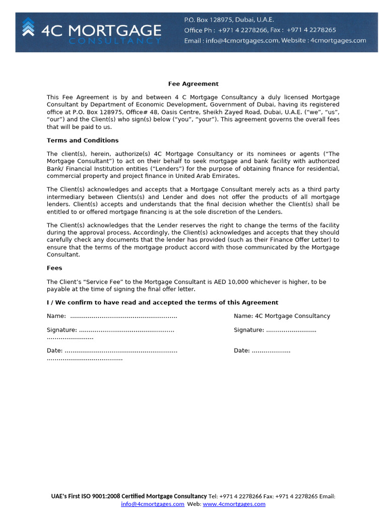 Terms of Business FEE | PDF