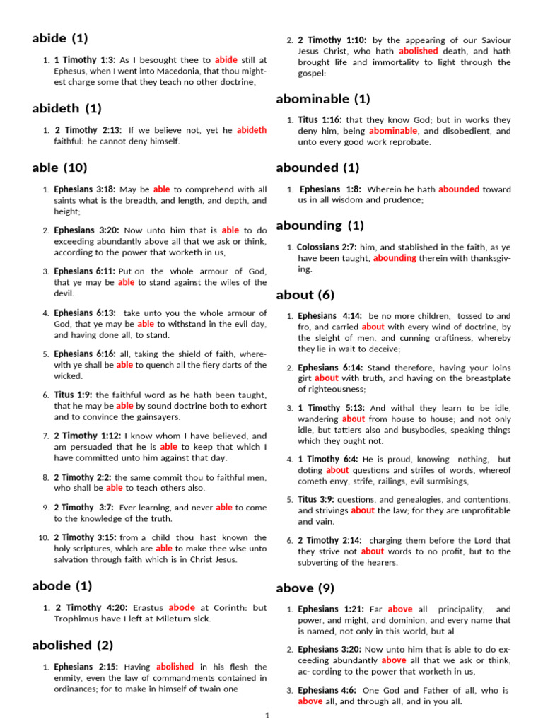 Biblical Terms and Their References | PDF | Paul The Apostle | Epistle ...