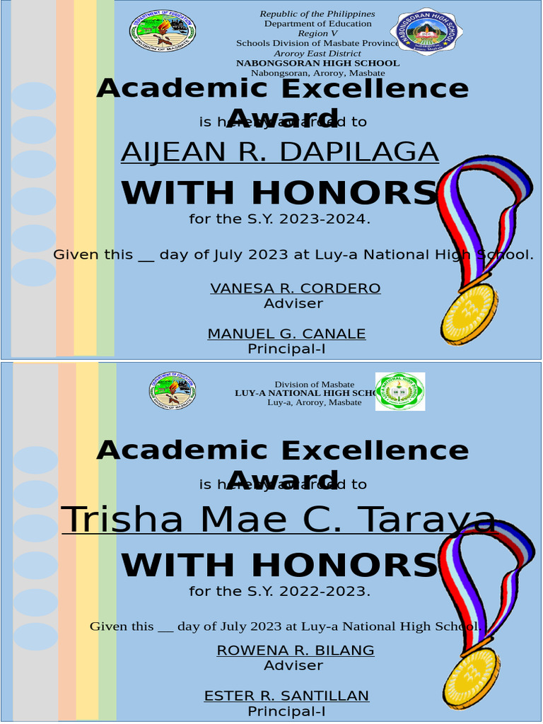 4th Grading Top Cert | PDF